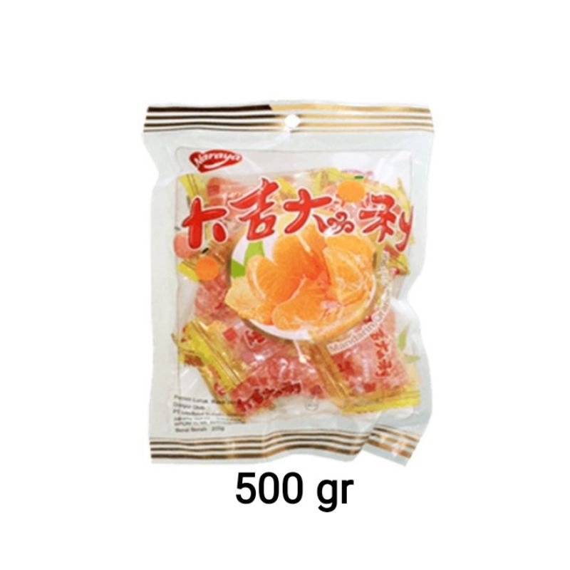 Jual Naraya Permen Jelly Orange/Plum Candy (Da Ji Da Li) 200/340/500gr ...