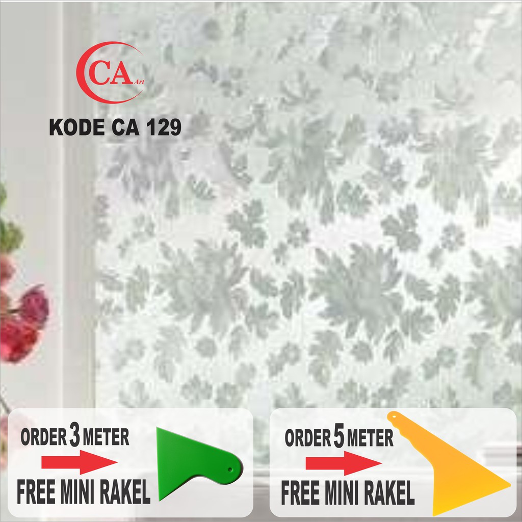 Jual STIKER KACA MOTIF DAUN BUNGA | Shopee Indonesia
