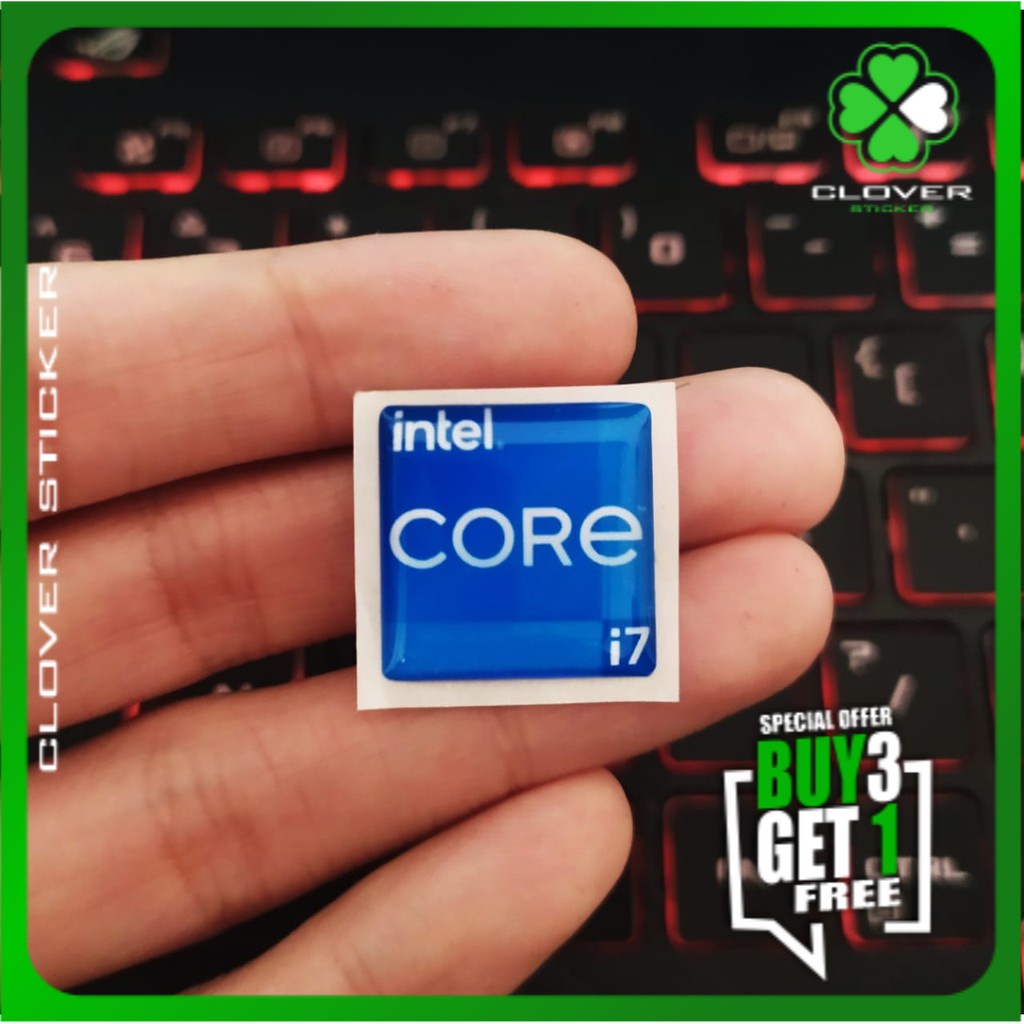 Jual INTEL CORE i7 GEN 11 STIKER TIMBUL LENTUR STIKER STIKER PC STIKER ...