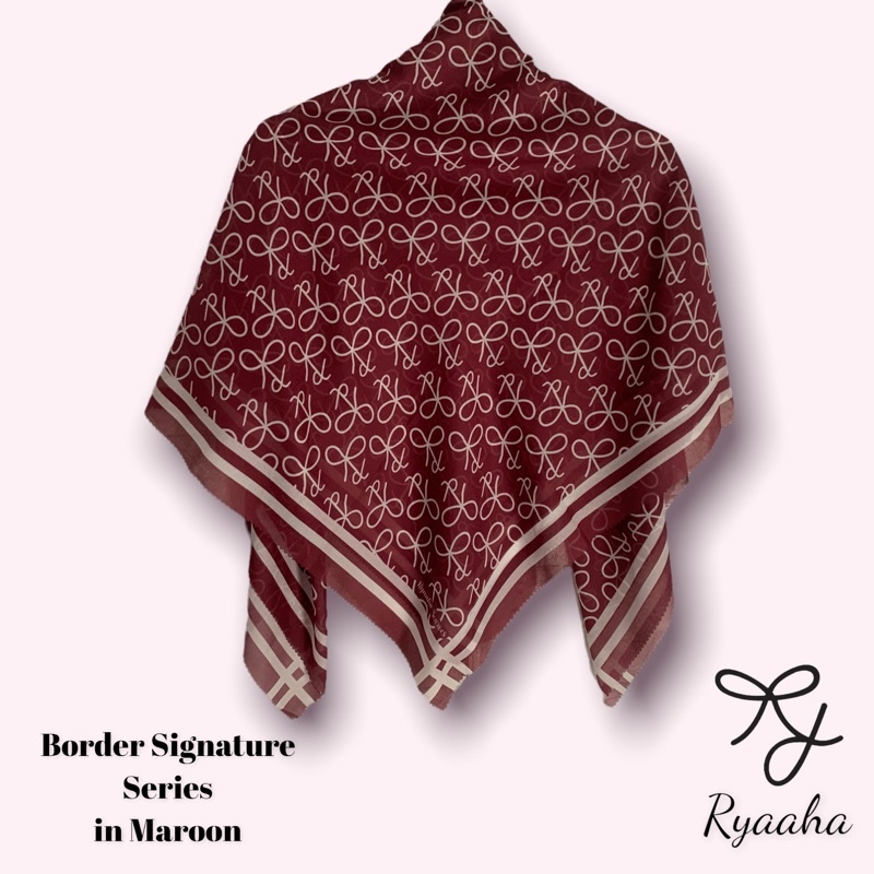 Jual Ryaaha Border Signature scraf (original design) Premium scraf ...