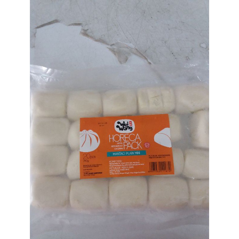 Jual Wei Wang Horeca Pack Mantao Plain Mini 20 Pcs | Shopee Indonesia
