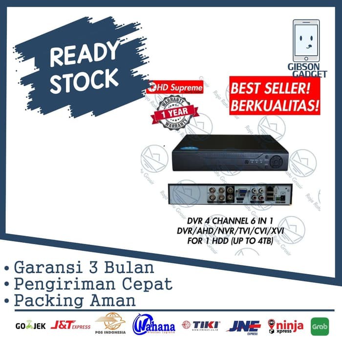 Jual DVR 4CH RECORDER CCTV 1080p FULL PLAYBACK 4 CHANNEL XMEYE P6SPRO ...