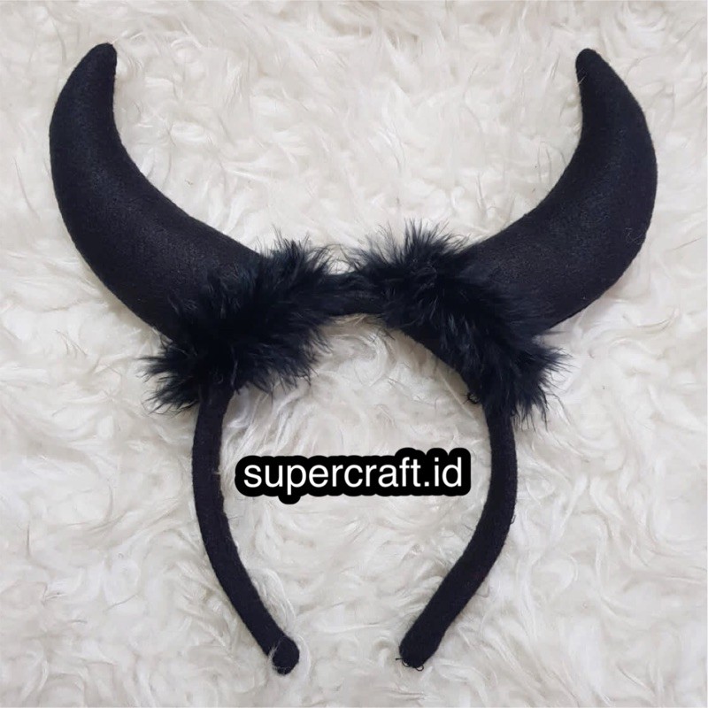 Jual Bando Tanduk Devil Hitam Halloween Iblis Bando Devil Bando ...