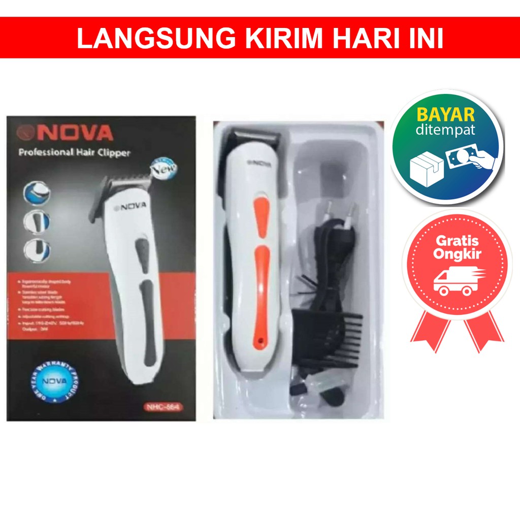 Jual Alat Mesin Potong Pangkas Cukur Rambut Bayi Baby Anak Nova NHC 664 ...