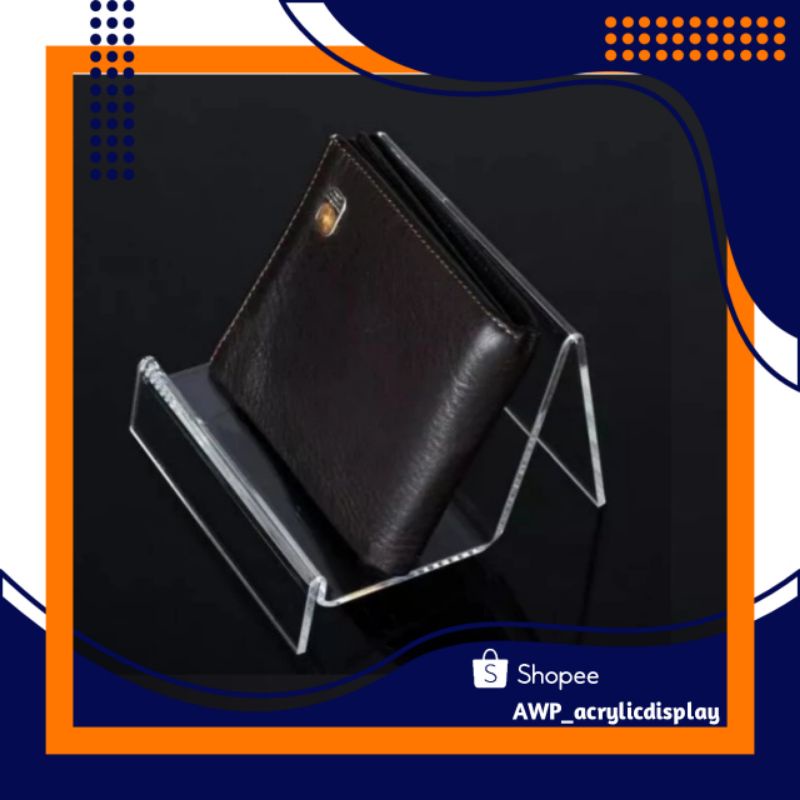 Jual Display akrilik Dompet Murah Akrilik Tempat Dompet 1 Susun Acrylic ...