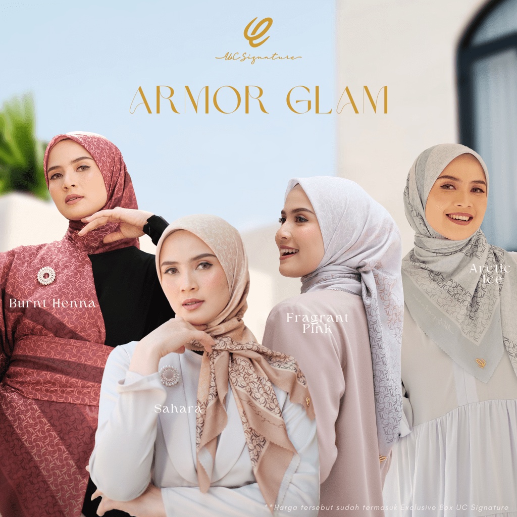 Jual UC Signature - Armor Glam Monochrome Series Hijab - Print Naila ...