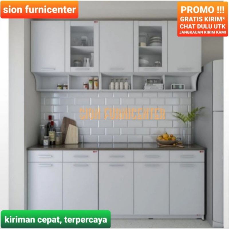 Jual kitchen set / lemari dapur / lemari piring / kabinet dapur ...