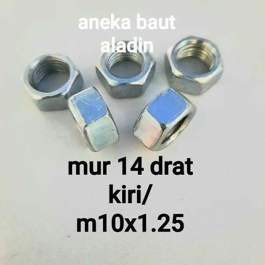 Jual mur 14 drat kiri buat spion isi 3pcs 4A1 | Shopee Indonesia