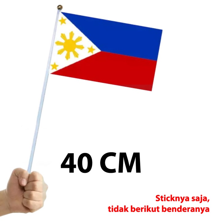Jual 25pcs Stick Bendera Tangan - Waving Flagpole | Shopee Indonesia