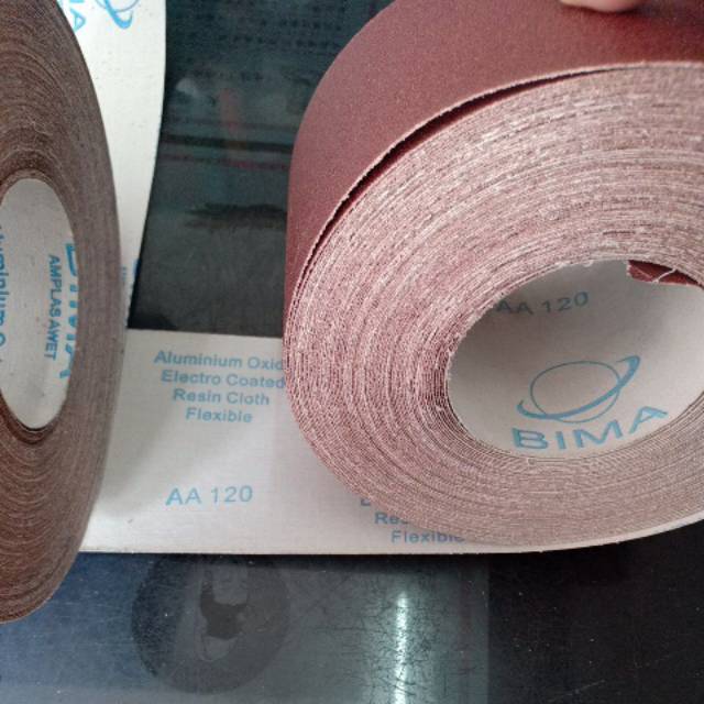 Jual Amplas meteran amplas rol grade 120 | Shopee Indonesia