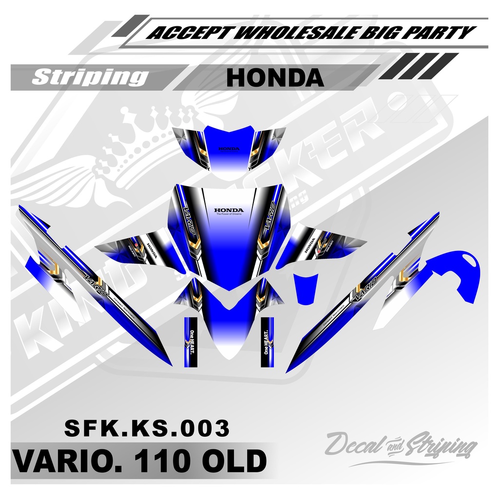 Jual Decal Full Body Honda Vario 110 Old - Sticker Decal Vario 110 Old ...