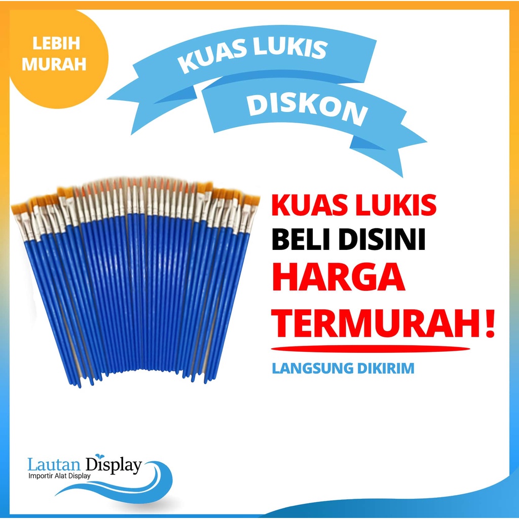 Jual Kuas Lukis Cat Air Kecil Brush Lukis Mini Flat Kuas Cat lukis ...