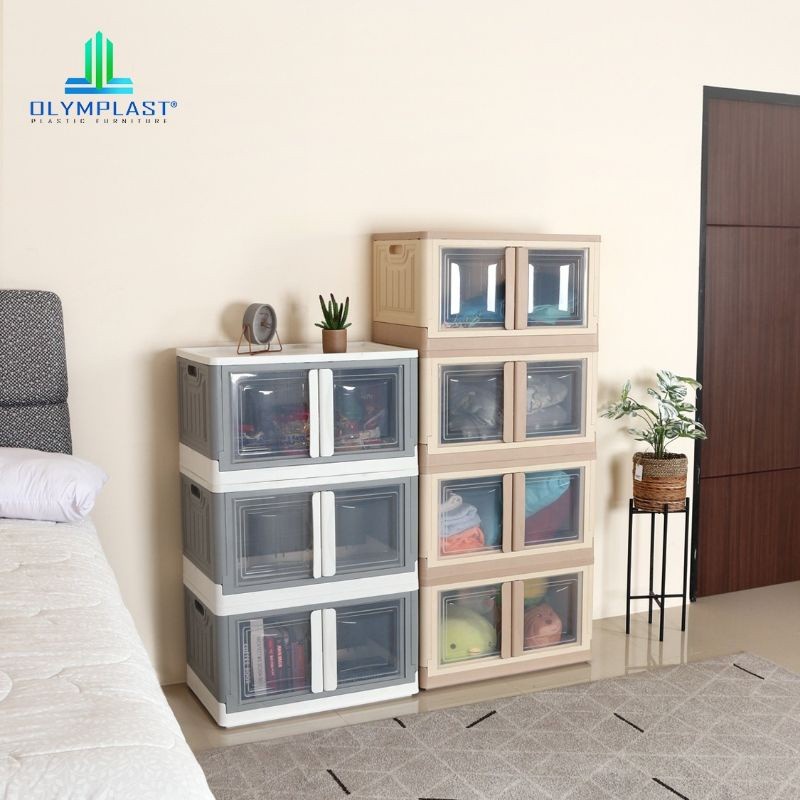Jual Olymplast OFS Folding Storage Container Box Lipat Laci Lemari ...