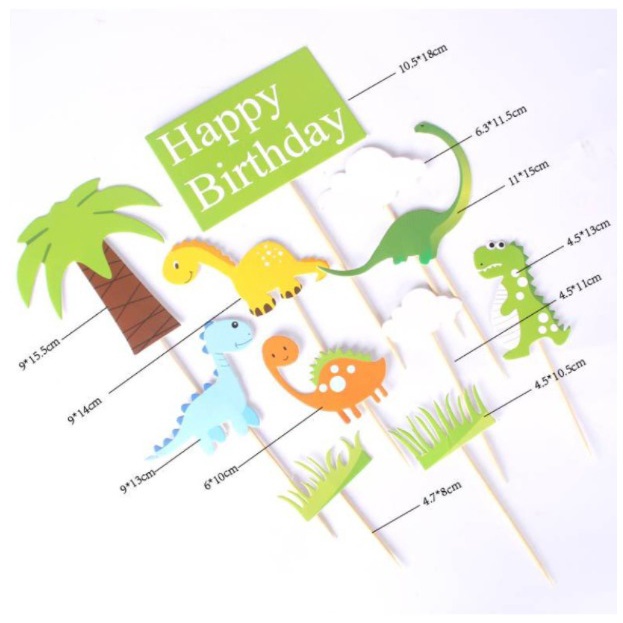Jual Topper Cake / Hiasan Kue Ulang Tahun - Dino KELAPA - IP MINITOP ...