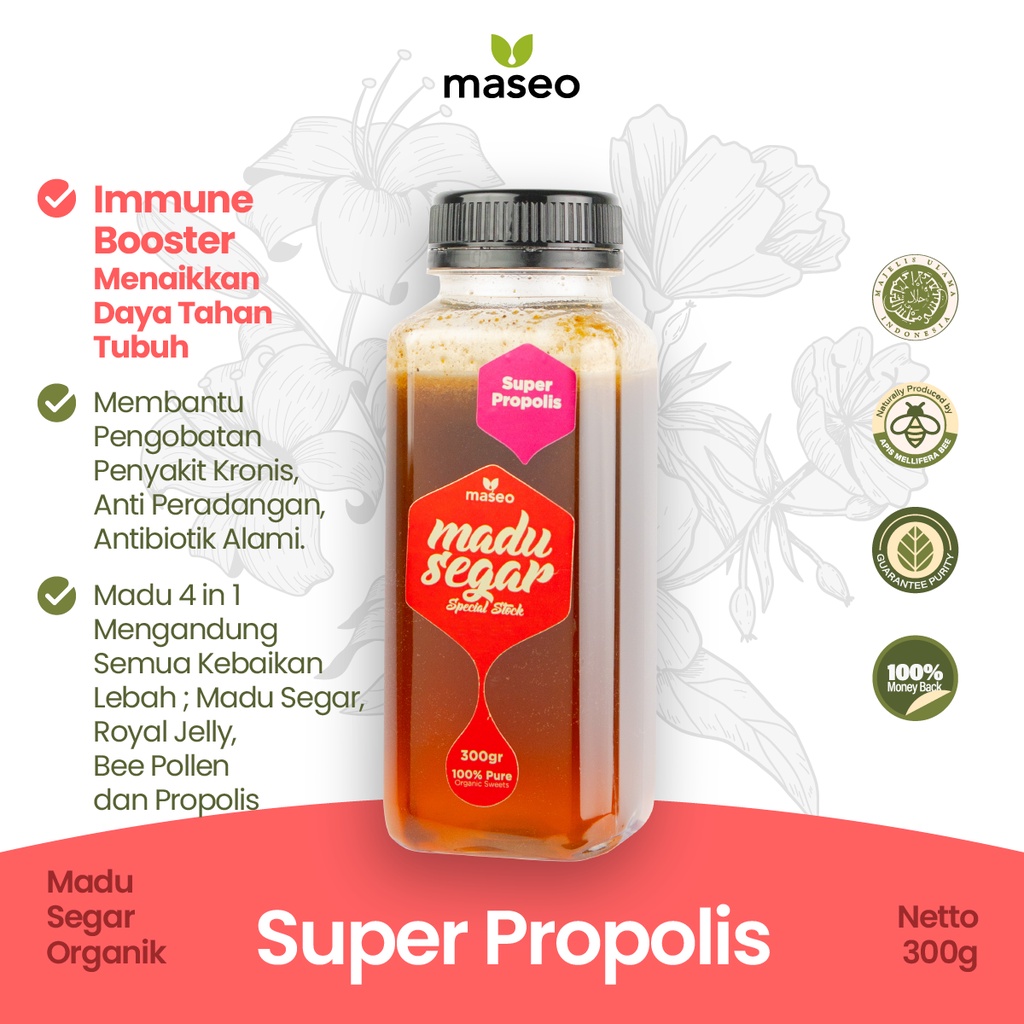 Jual Madu Propolis Super Maseo 300gr Immune Booster Imun Buster Daya ...