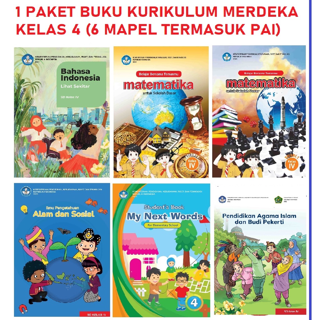 Jual Buku Siswa SD/MI Kelas IV - Paket Buku Kurikulum Merdeka SD/MI Kelas 4 - Original ...