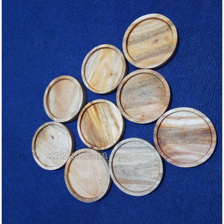 Jual Coaster kayu,coaster motif kayu mahoni,tatakan kayu,alas gelas ...