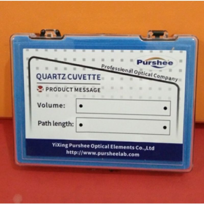 Jual Quartz Cuvette Logo Q Merk PURSHEE Volume 3,5ML. Untuk UV-Vis ...