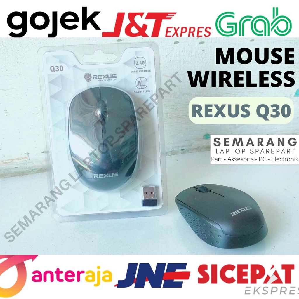 Jual REXUS Q30 MOUSE WIRELESS Silent Click Tanpa Kabel Usb Original ...