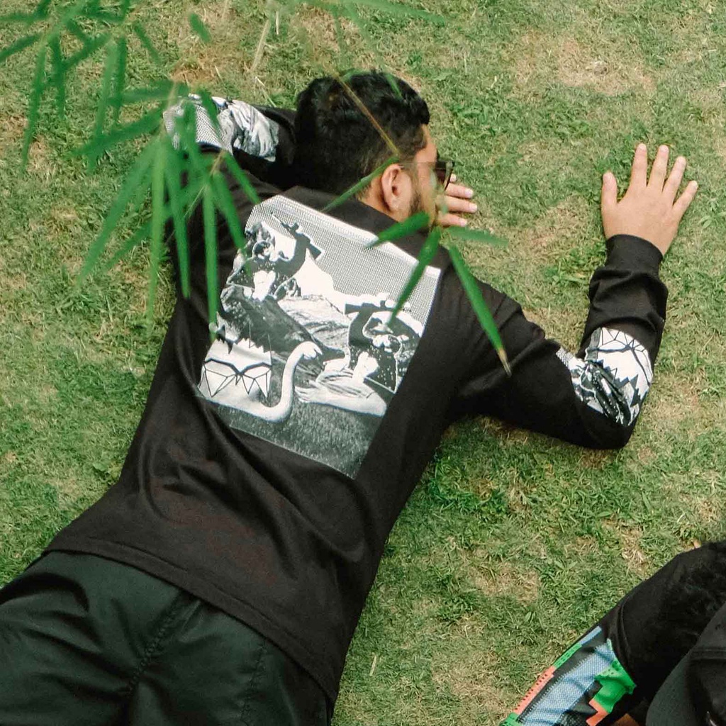 Jual UNKL347 Kaos Pria Lengan Panjang Motif Halftone HC CMER LS ...