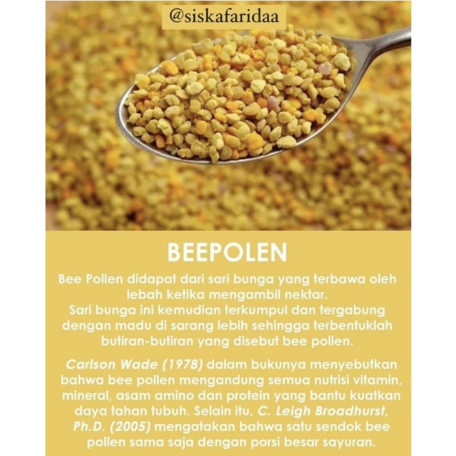 Jual 400Gram Beepolen Grade A / Beepollen Granule / Bee Pollen / Bee ...