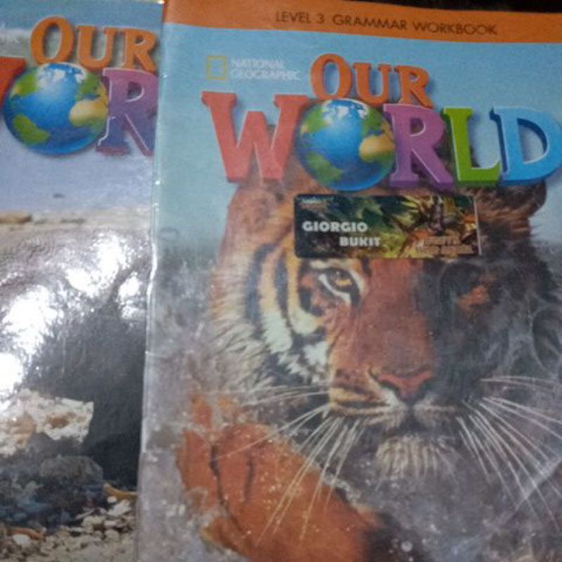 Jual buku untuk kelas 3 SD bahasa Inggris our World text book dan workbook satu set | Shopee ...
