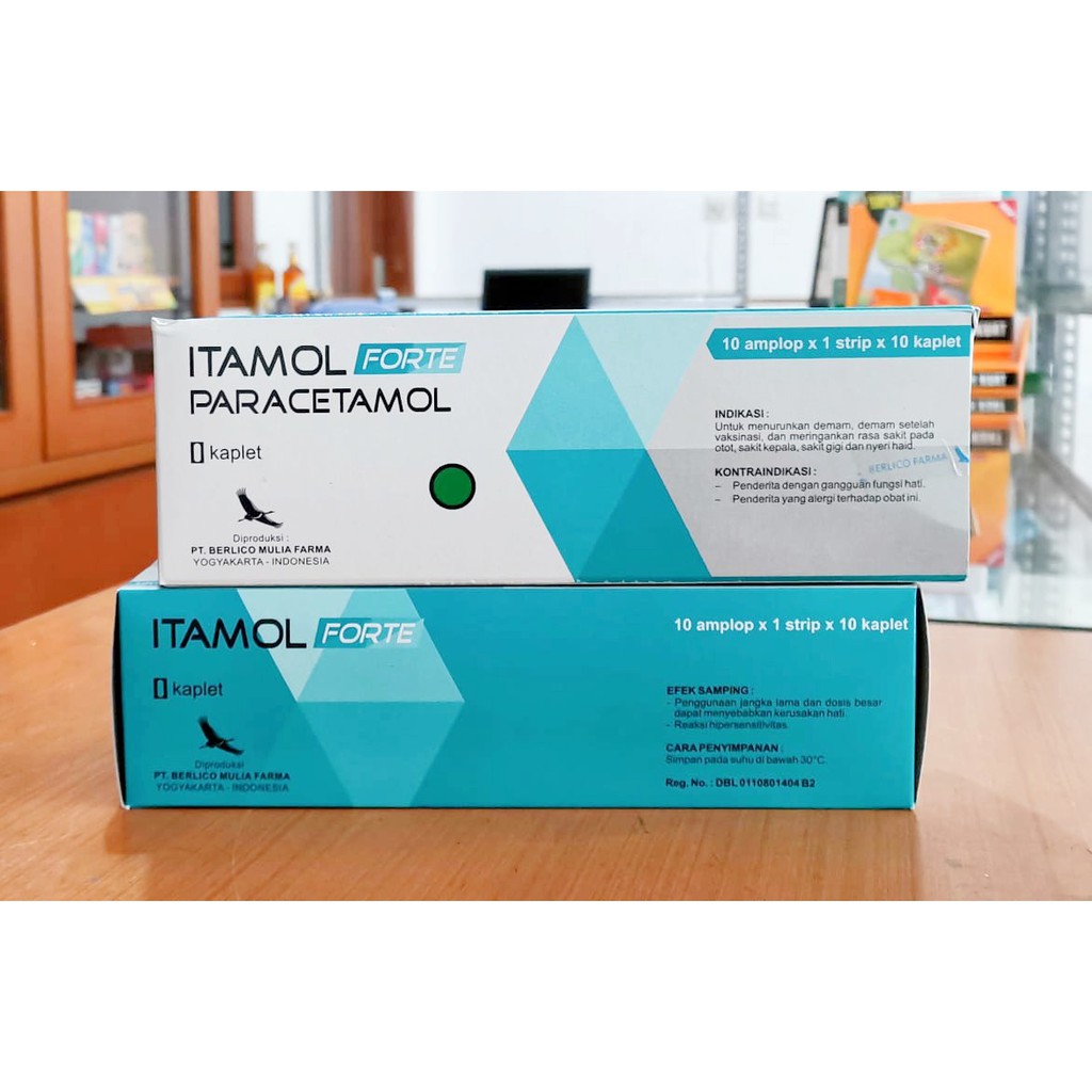 Jual Itamol Forte Paracetamol 650 mg Box 100 Tablet | Shopee Indonesia