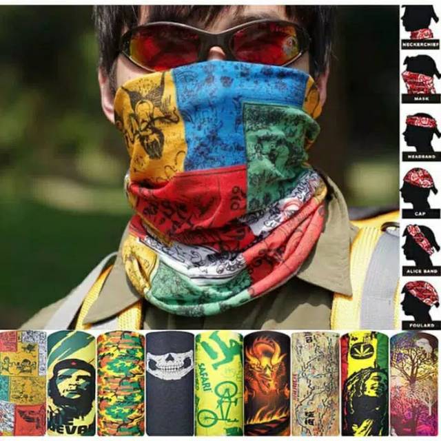 Jual MASKER SLAYER MOTOR BANDANA BUFF SYAL MASKER KEPALA HELM BIKER ...