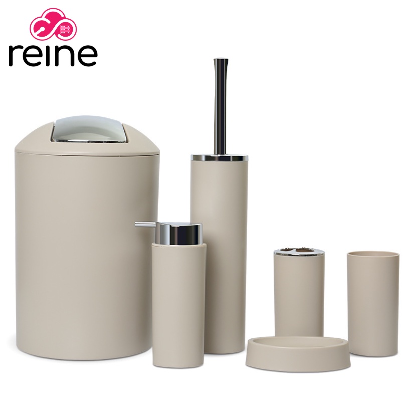 Jual Reine Bathroom set / peralatan mandi plastik isi 6 | Shopee Indonesia