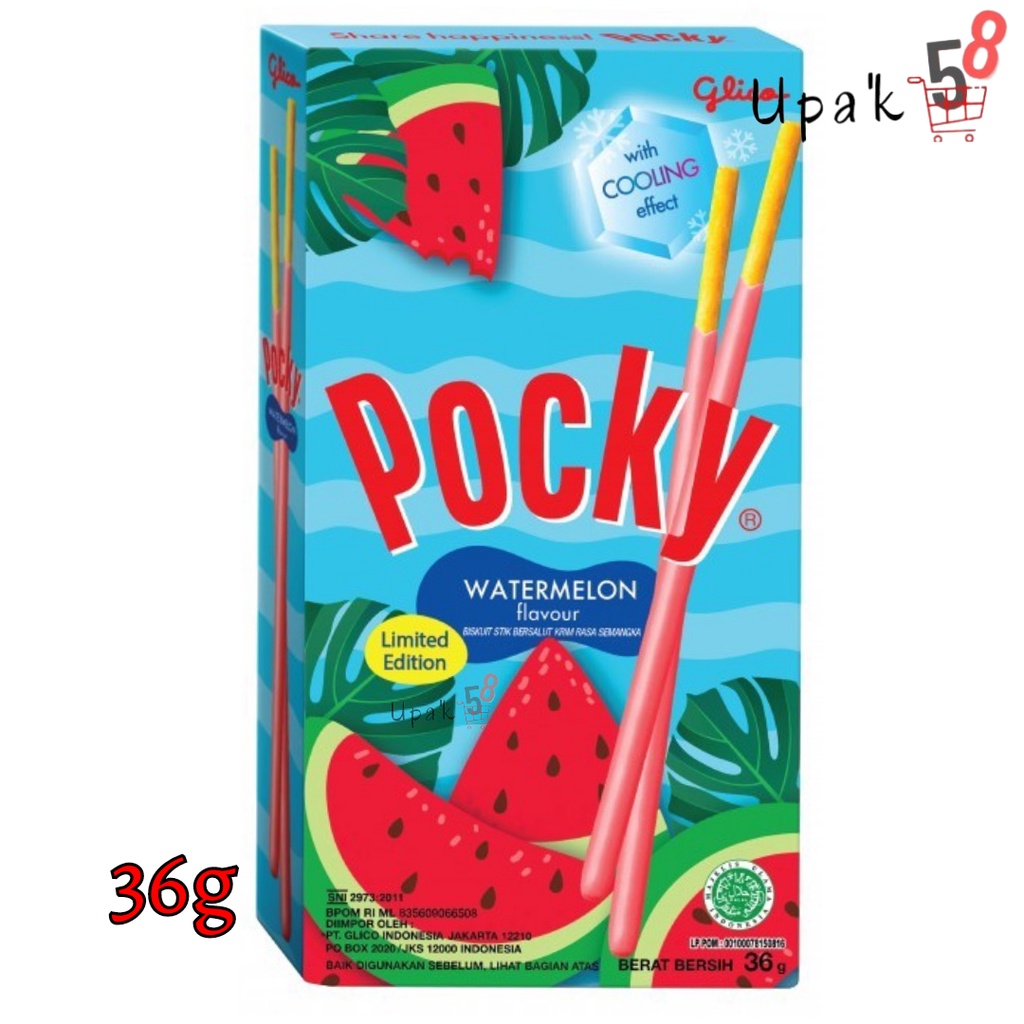 Jual Pocky Biskuit Stik ( 33g - 47g ) - ( Watermelon/ Cokelat/ Matcha ...