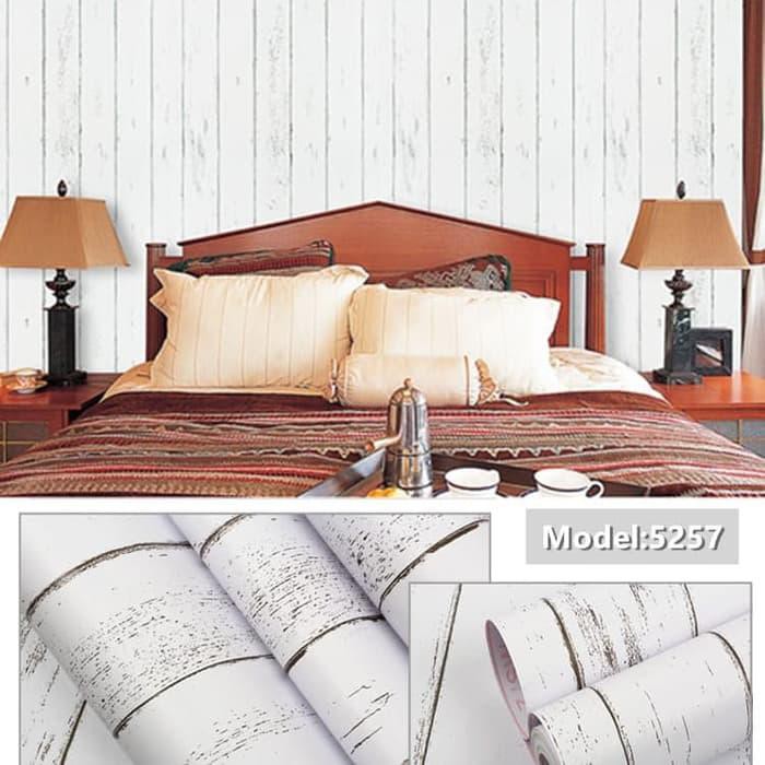 Jual PREMIUM JAMINAN MUTU WALL PAPER STIKER S5257 SERAT KAYU WALLPAPER ...