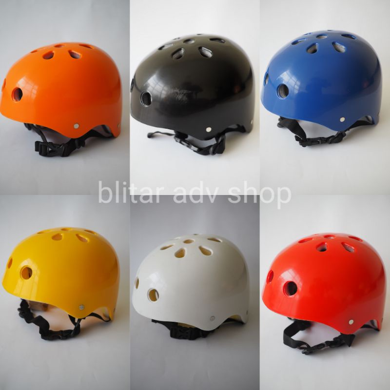 Jual Helm outbond rafting sepeda skate flying fox dewasa busa tebal ...