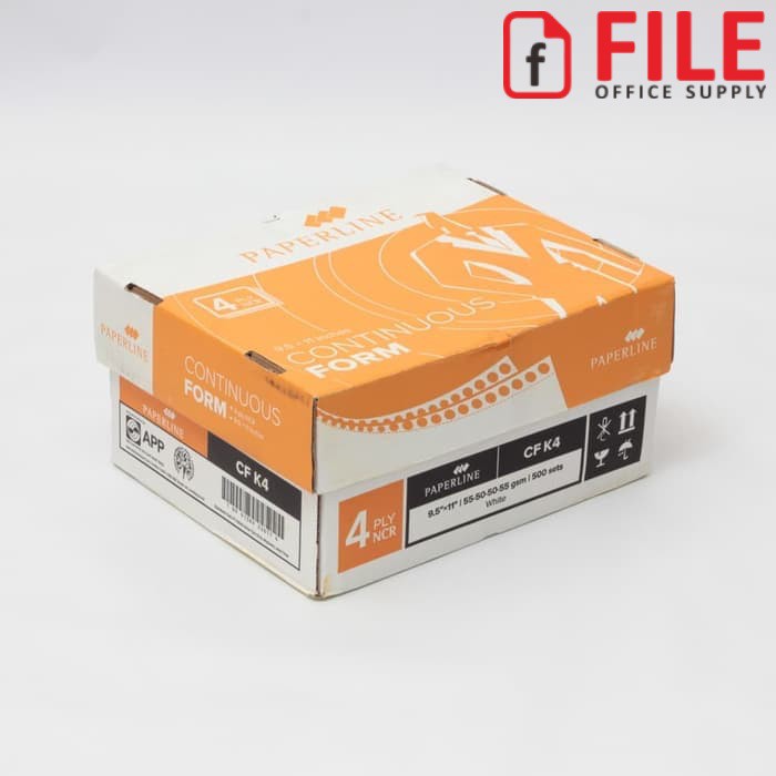 Jual Continuous Form 4 Ply PAPERLINE / Kertas Komputer CF K4 Warna NCR ...