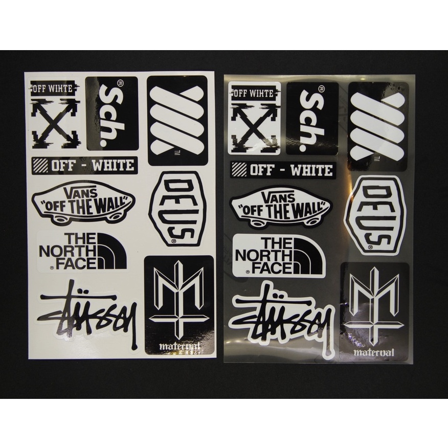 Jual stiker motor aesthetic sticker pack BRAND OUTFIT waterproof ...