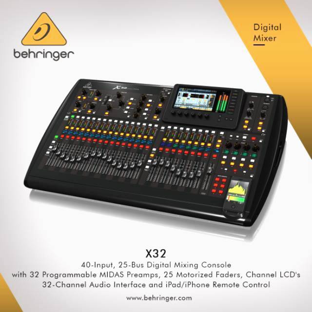 Jual Behringer X32 / X 32 / X-32 Digital Mixer With MIDAS Preamp ...
