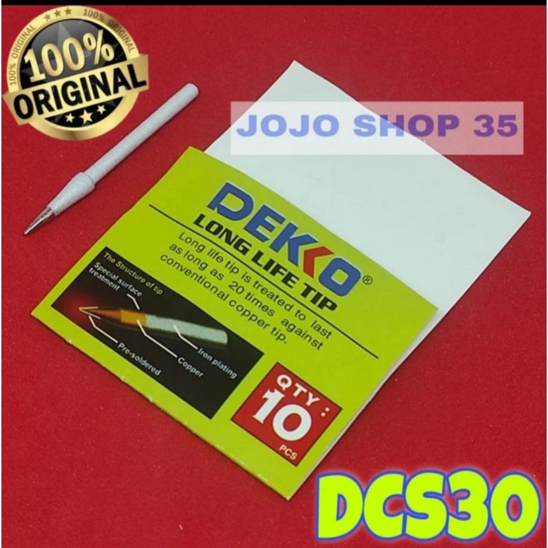 Jual UJUNG MATA SOLDER TIP DEKKO DEKO DCS30 DCS-30 DEKKO DCS 30 DEKKO DCS-30 ORIGINAL ASL ...
