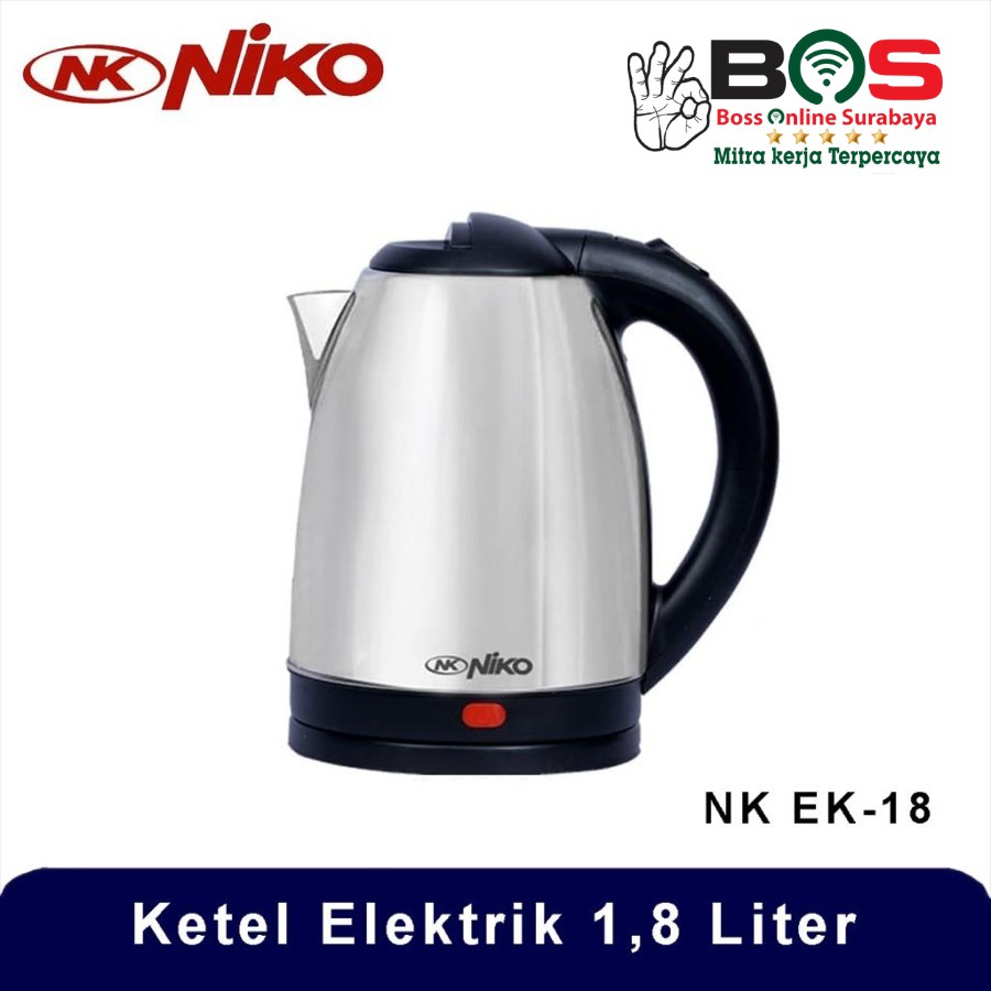 Jual Electric Kettle Ketel Teko Pemanas Air Listrik 1,8L NIKO NK-EK18 ...
