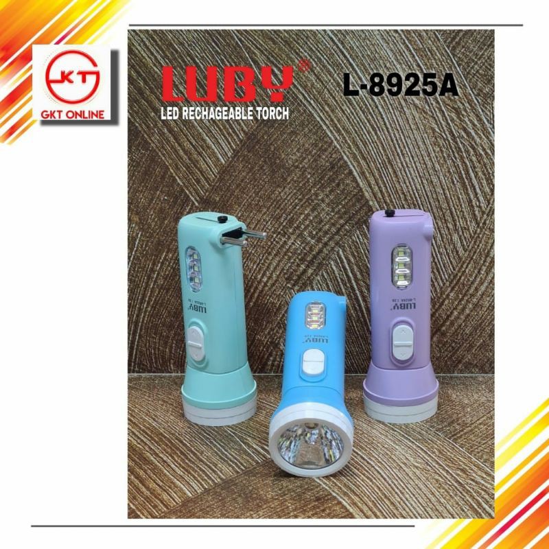 Jual Senter Tangan Luby / Senter Lampu LED / Senter Tangan Cas LUBY ...