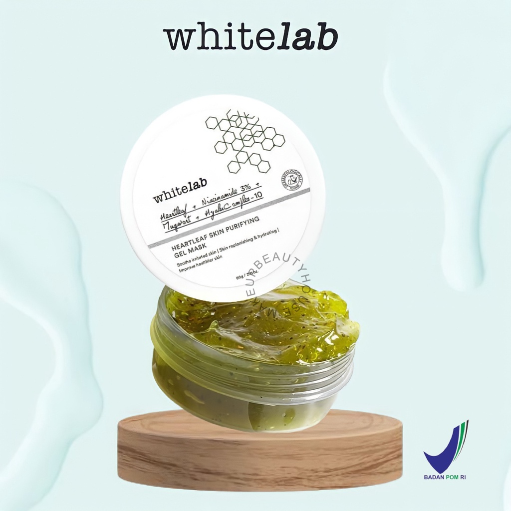 Jual WHITELAB Heartleaf Skin Purifying Gel Mask | Shopee Indonesia
