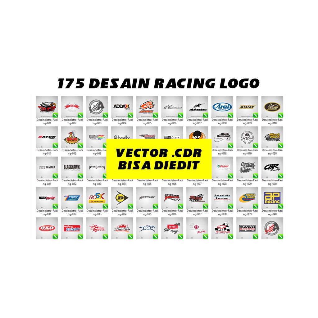 Jual 175 DESAIN RACING LOGO VECTOR | Shopee Indonesia