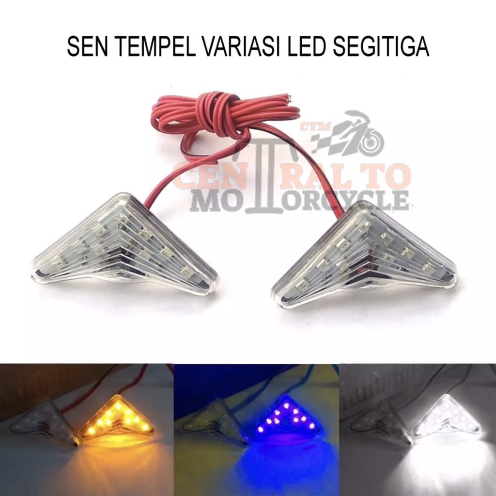Jual LAMPU SEN TEMPEL LED SEGITIGA MINI UNIVERSAL | Shopee Indonesia
