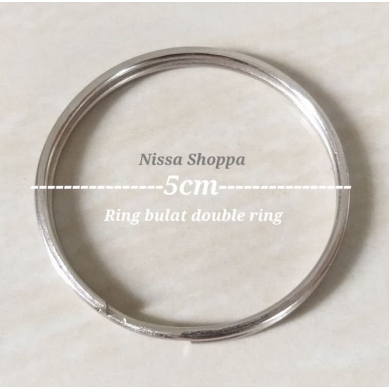 Jual Ring bulat double 5 cm / 50 mm ring besi / isi 1 gross | Shopee ...