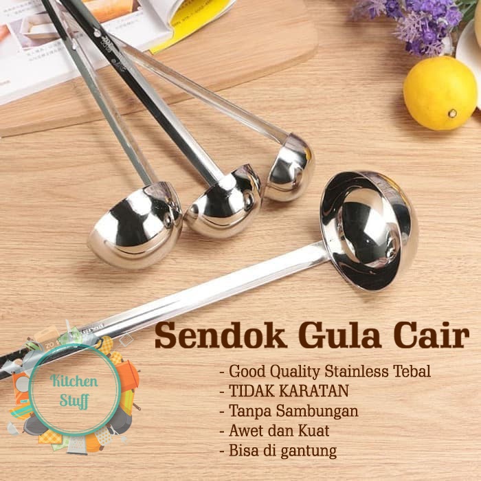 Jual Sendok Tuang Gula Cair Stainless - Laddle Sup Serbaguna - Centong ...