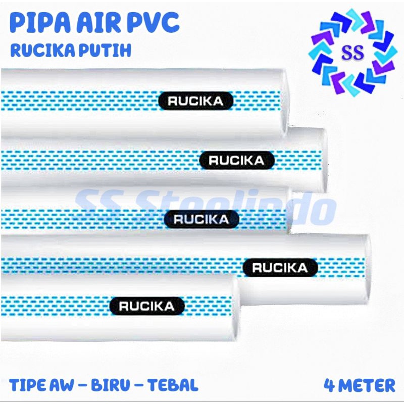 Jual PIPA AIR RUCIKA-WAVIN PUTIH PVC TIPE AW (TEBAL) (3 - 4 - 6 INCH ...