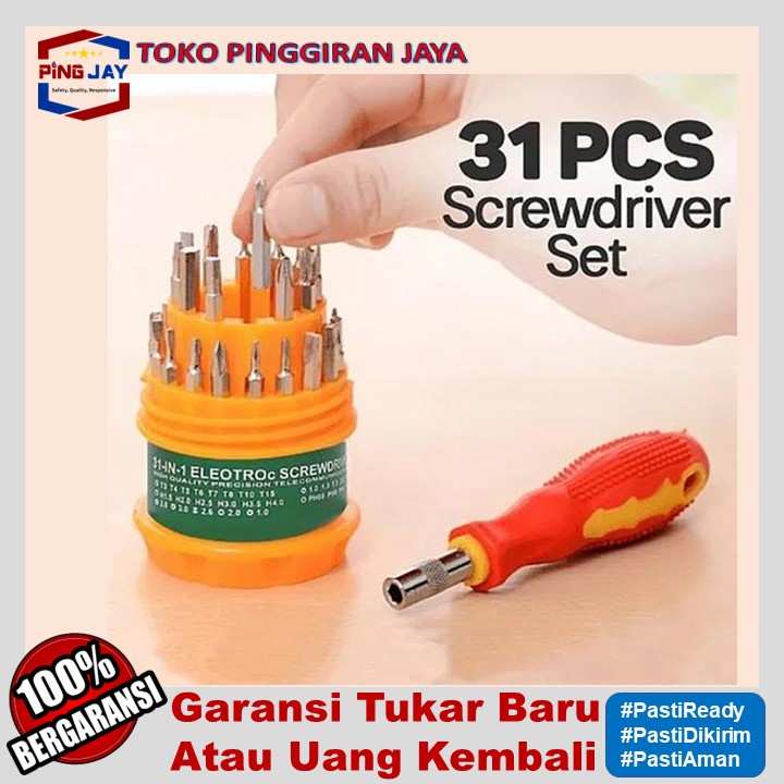 Jual Obeng Set 31 in 1 Obeng HP Obeng Elektronik Obeng Mini Set Obeng Kecil | Shopee Indonesia