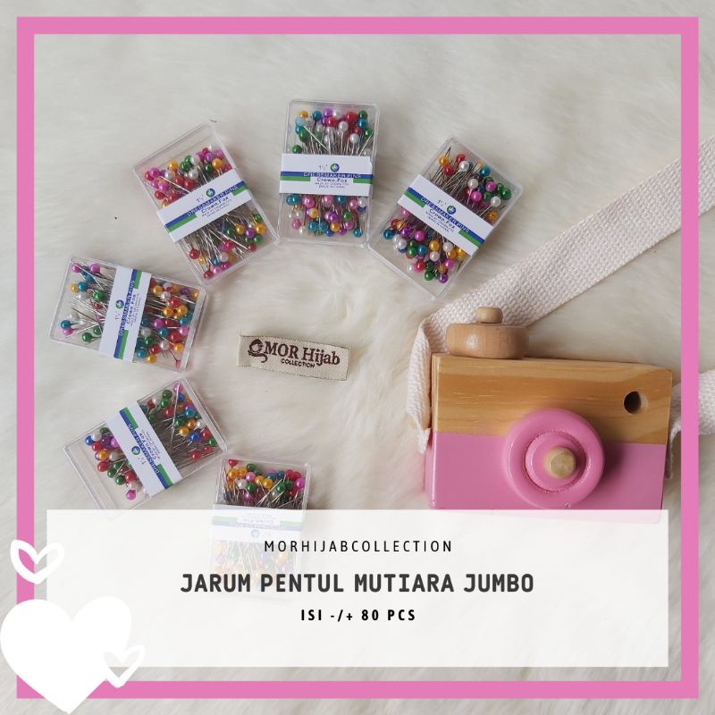 Jual Jarum Pentul Mutiara Jilbab Jumbo Isi 80 Pcs | Shopee Indonesia