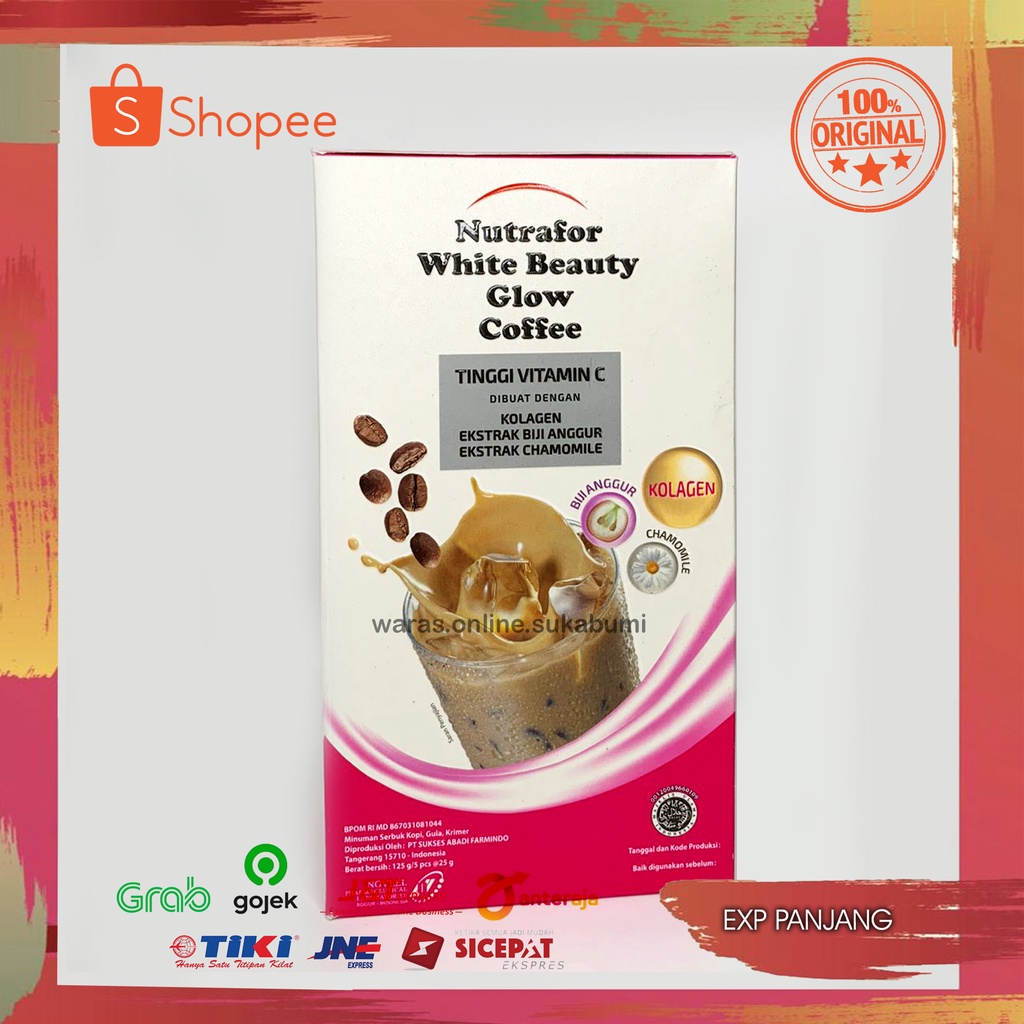 Jual Nutrafor White Beauty Coffee - Glow (5-pcs) | Shopee Indonesia