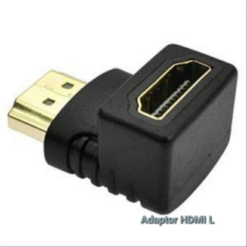 Jual HDMI To HDMI Model L / Counverter HDMI Male To HDMI Famele ...