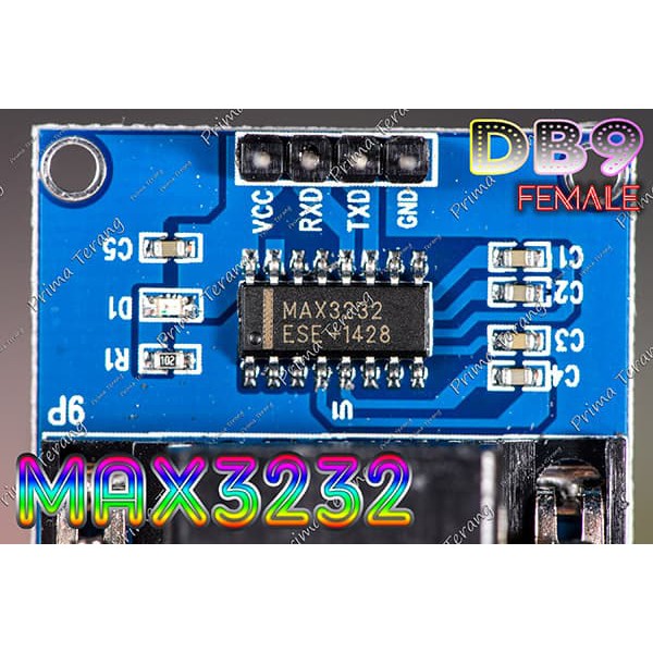 Jual Konverter Max3232 Ttl To Rs232 Converter Max 3232 Module Db9 ...