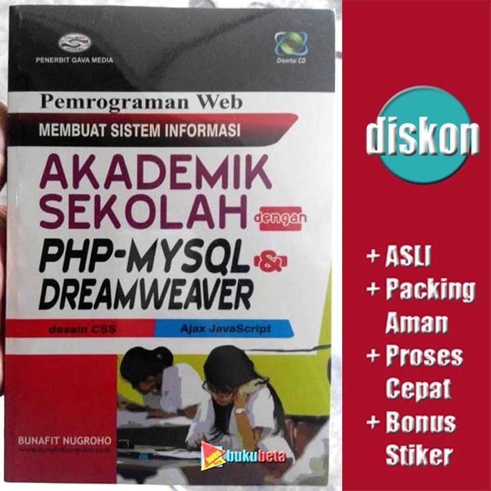 Jual Pemrograman Web Membuat Sistem Informasi Akademik Sekolah dengan PHP MySQL Dreamweaver ...